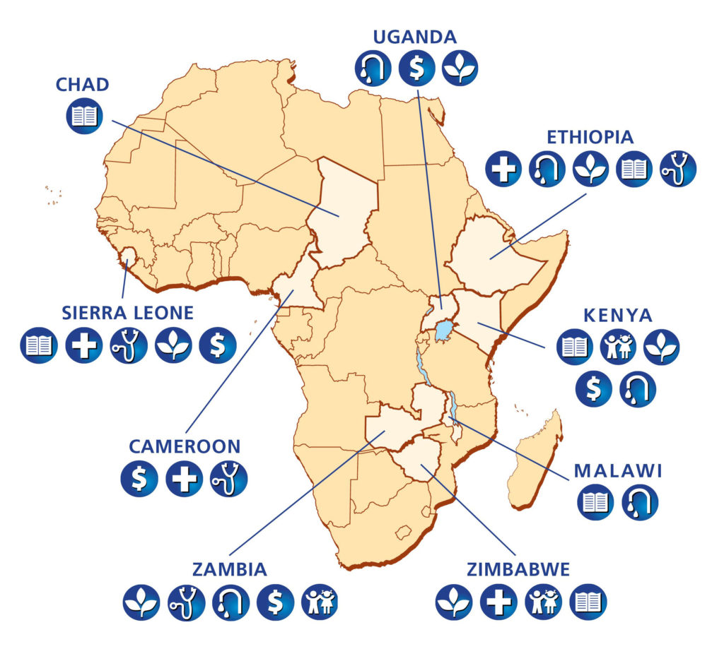 BWA MAP - Bread and Water for Africa