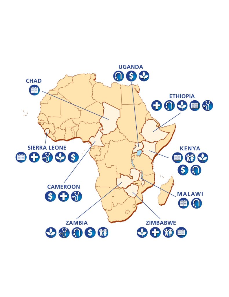BWA MAP - Bread and Water for Africa